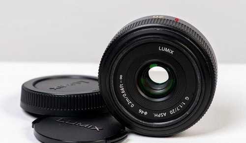 Объектив Panasonic Lumix G 20mm f/1.7