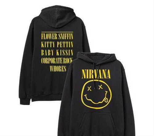 Nirvana 1992 худи Smiley Face