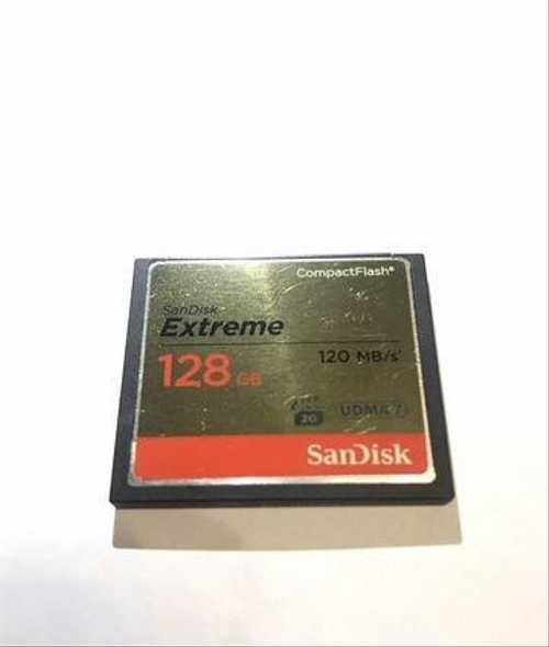 Карта памяти SanDisk Extreme 128gb CompactFlash