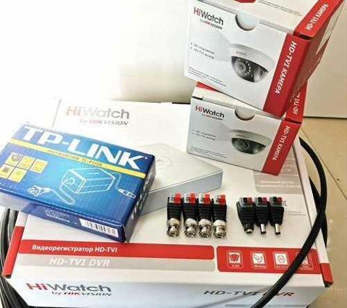 Комплект видеонаблюдения HiWatch на 4 HD-камеры