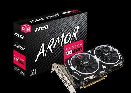 Видеокарта AMD MSI armor RX570 8GB