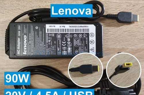 Блок питания Lenova 90W 20V 4.5A USB