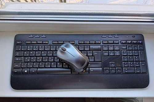 Беспроводной комплект мышь и клавиатура Logitech