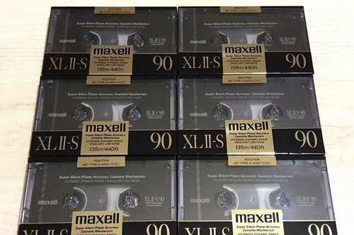 Аудиокассеты Maxell XLll-S 90 (Made in Japan) 1989