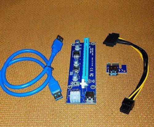 Райзер PCI-E 1x на 16x pcie164P-N03 ver 006C