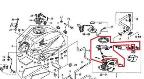 Оригинальный топливный фильтр Honda