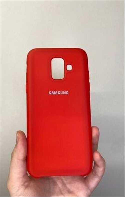 Чехол для Samaung Galaxy A6 красный Cover