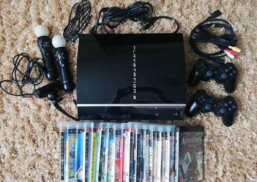 Sony PlayStation 3 FAT+2 джойстика+PSEye+2PSMove