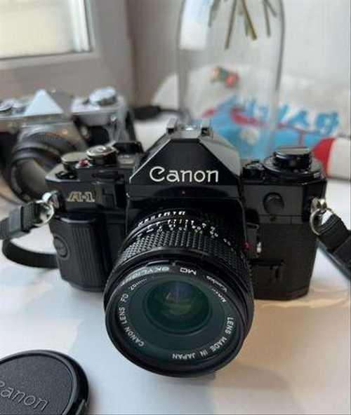 Canon a-1 + lens fd 28mm f 2,8 пленочный фотоапара