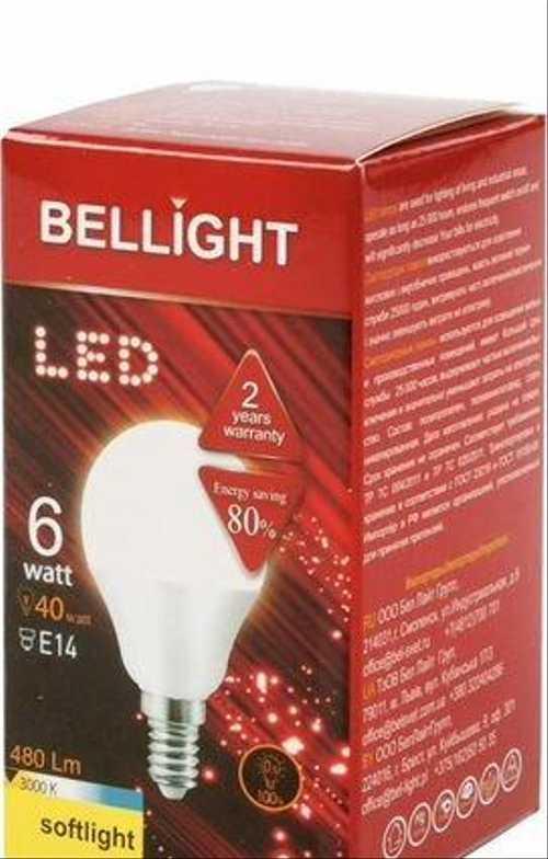 Лампа светодиодная Bellight E14 теплый белый свет