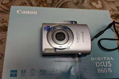 Цифровой фотоаппарат canon ixus 860is