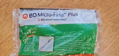 Шприц инсулиновый BD Micro-Fine Plus U-100 1 мл