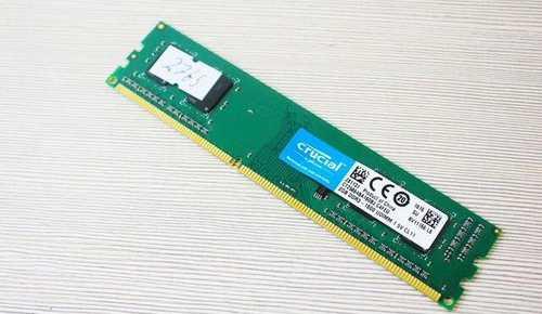 Оперативная память DDR3 2 GB 1600 MHz Crucial