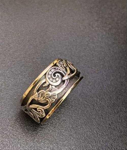 Кольцо Антистресс серебряное кольцо с куб.цирконом