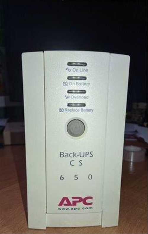 Бесперебойник ибп APS Back-UPS CS 650