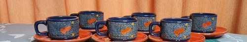 Набор чашка и блюдце керамика Югославия