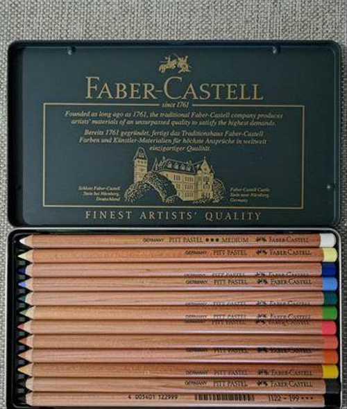 Карандаши Faber-Castell pitt Pastel 12 цветов