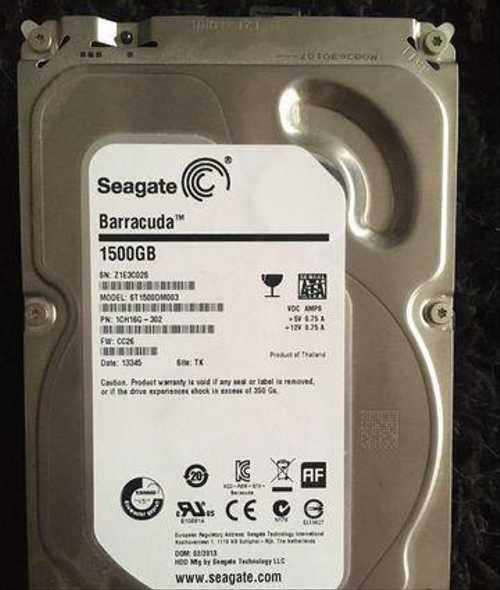 Жесткий диск Seagate Barracuda 1500gb