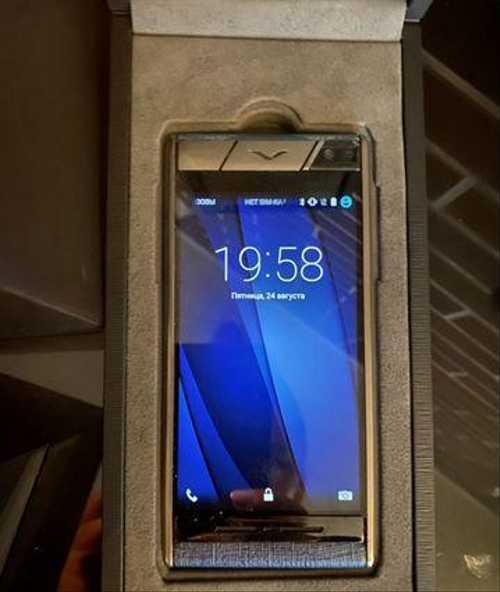 Телефон Vertu Aster Blue Chevron