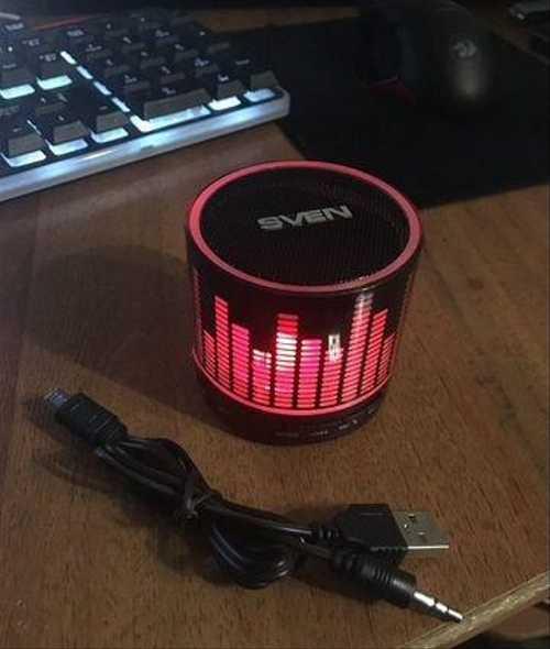 Bluetooth Колонка sven PS-47 Black портативная