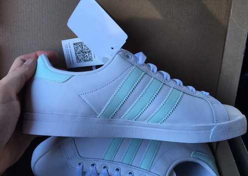 Белые кеды Adidas coast star w