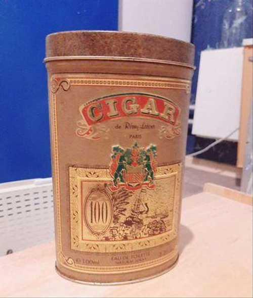 Железная банка "cigar"