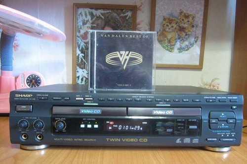 Редкий Twin CD-проигрыватель Sharp DX-V85