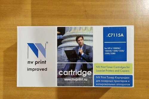 Картридж NV Print C7115A (HP LJ) новый, с пломбами