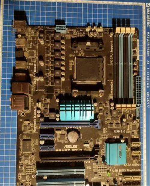 Материнские платы AM3+, MSI 970A-G43, asus M5A97