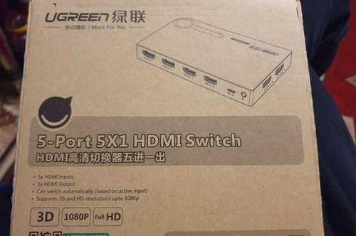 Ugreen 5-port 5x1 hdmi switch