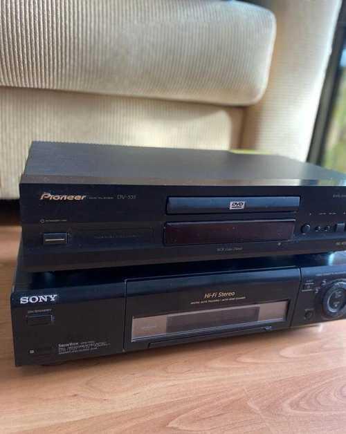 Видеомагнитофон Sony и DVD Pioneer