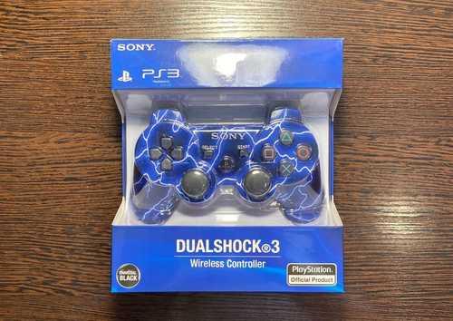 Джойстик Sony ps3 dualshock 3 синие молнии