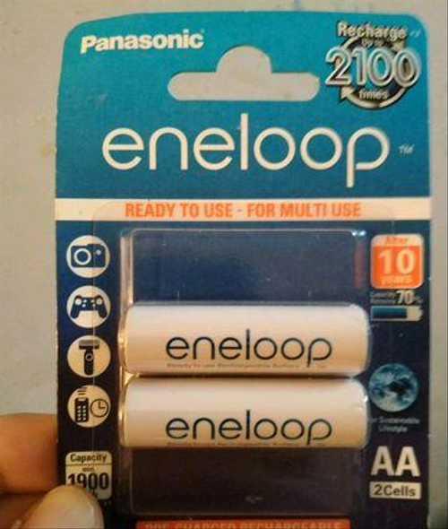 Аккумуляторы eneloop 1900 panasonic