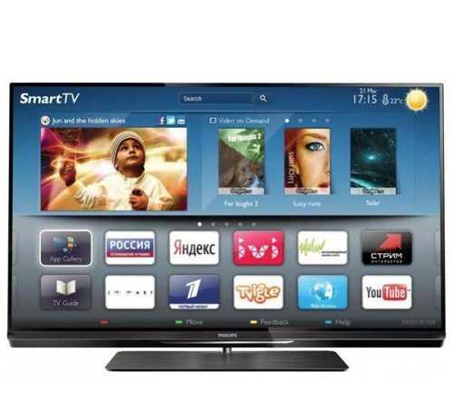 Smart/Wi-Fi/3D/1080p/600Гц Телевизор Philips 47"