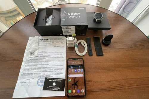 Honor 8x часы + Samsung watch 46мм silver