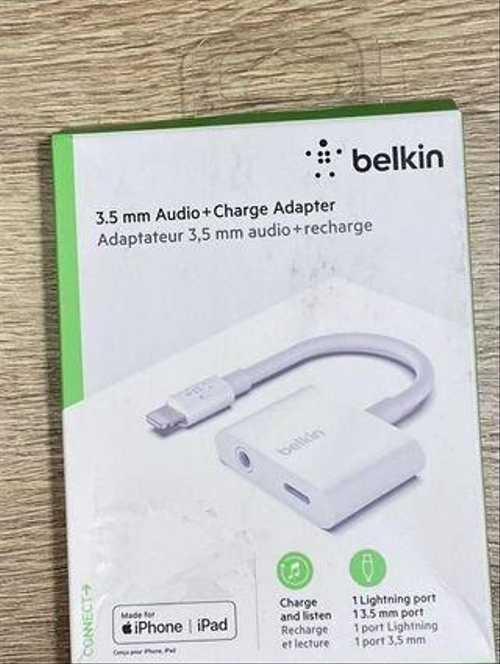 Адаптер Belkin Lightning - USB-C + mini jack 3,5mm