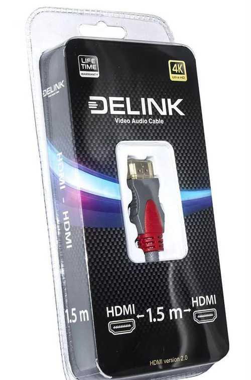 Кабель Delink hdmi -hdmi v. 2.0 1,5м