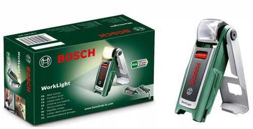 Новый аккумуляторный фонарь Bosch Бош Worklight