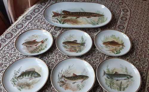 Набор тарелок Рыбы