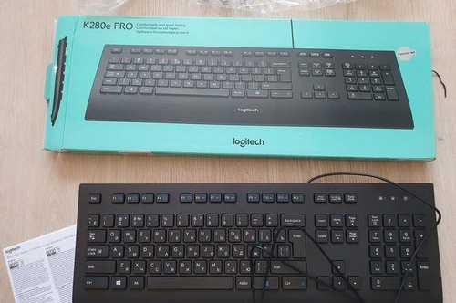 Logitech corded keyboard k280e black usb обзор