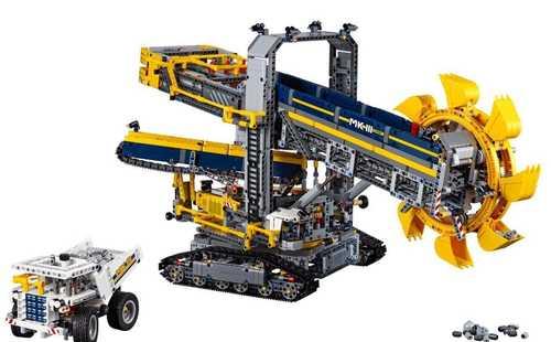 Lego technic 42055 роторный экскаватор