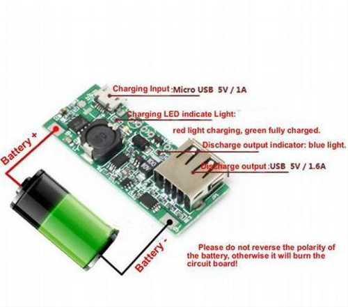 Модуль заряда ET Ch-1SLi-USB