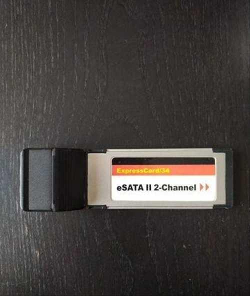 Контроллер ExpressCard/34 esata 2-Channel