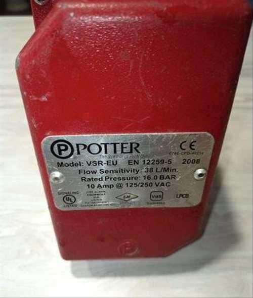 Сигнализатор потока жидкости potter VSR-EU