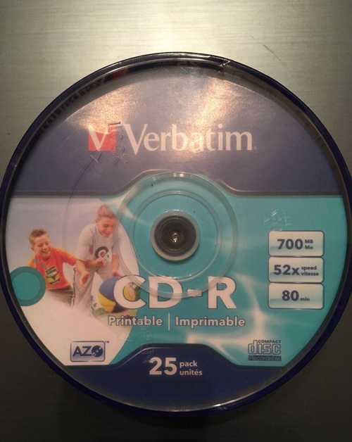 CD-диск Verbatim CD-R 700 Mb