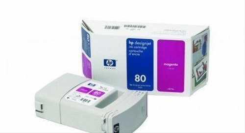 Новый Картридж HP 80 Magenta/Пурпурный C4874A