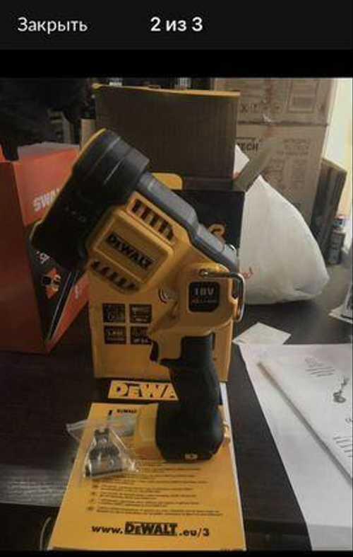 Электроинструмент Фонарь dewalt DCL043