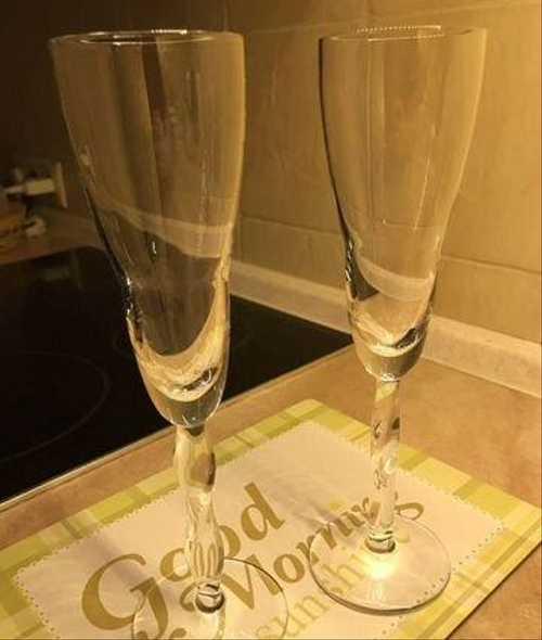 Два бокала для шампанского Baccarat