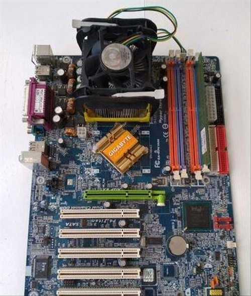 Материнская плата gigabyte Ga-8IPE100 + проц и пам