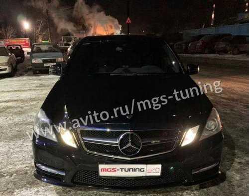 Решетка на Mercedes e-class 212 09-13 AMG хром
